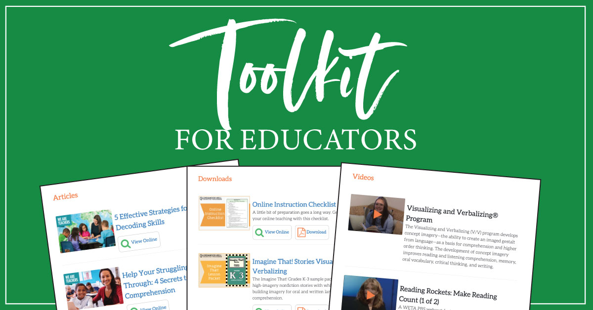 Teacher Resources | Toolkit for Educators - Lindamood-Bell